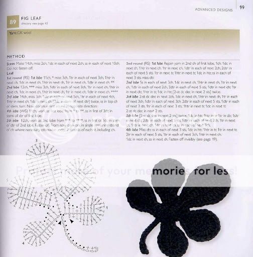 Frunze crosetate - Accesorii crosetate